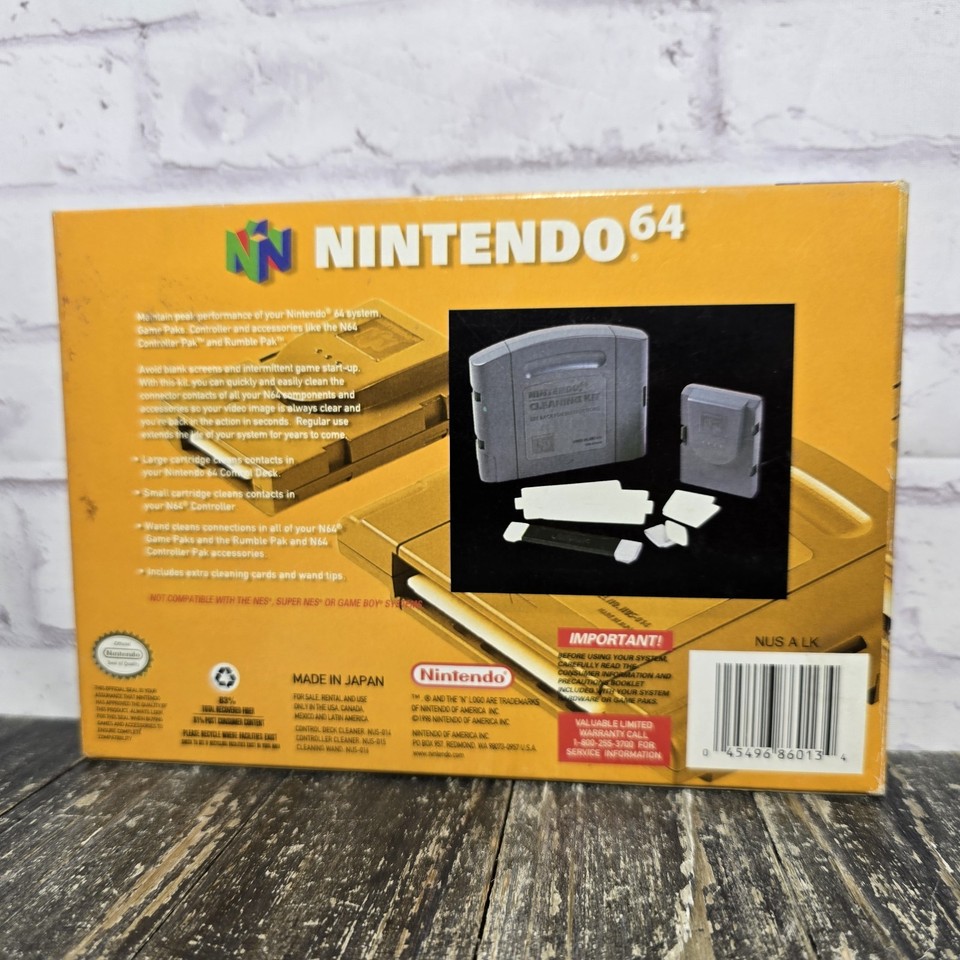 Nintendo N64 Cleaning Kit With Original Box Complete & Unused | eBay