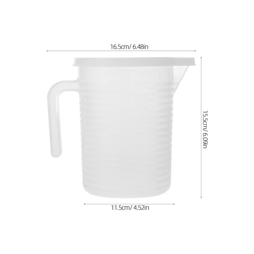 Measuring Cup with Scale Reusable Graduated Cup Bakery Lidded Measuring ...