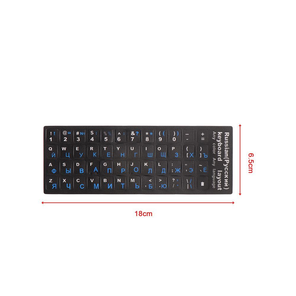 Waterproof PVC Cover Sticker Russian Letters Notebook Keypad Keyboard ...