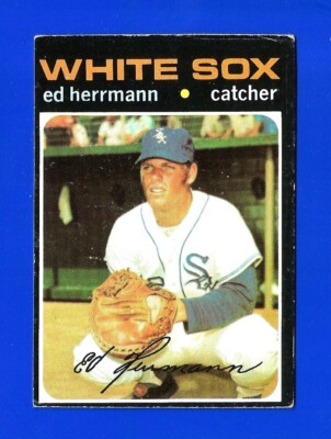 1971 Topps BASEBALL SET BREAK #169 ED HERRMANN CHICAGO WHITE SOX (JK1 ...