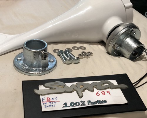 Wind Turbine Steel Flange to 1-1/4" Pipe Adapter, Mount -WITH ALL ...