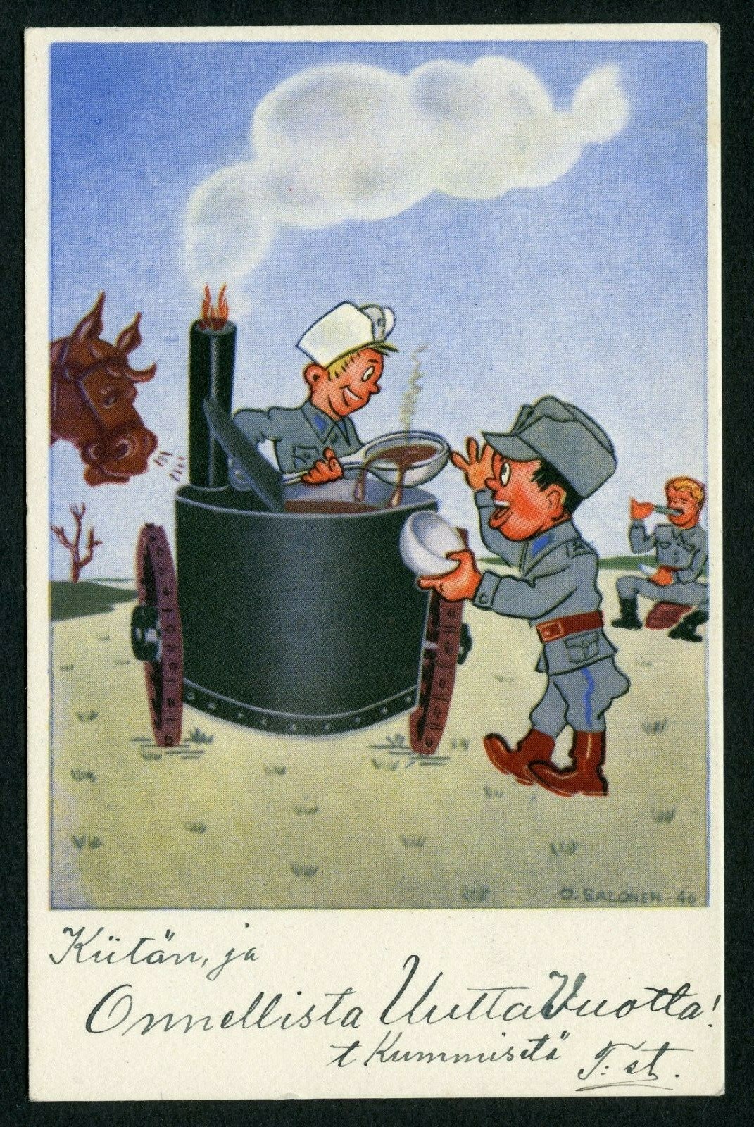 Finland Propaganda Postcard WWII Fieldpost Nice Grade !!! | eBay