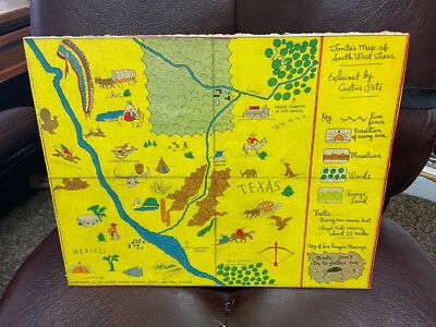 Tonto's & The Lone Ranger Map of South West Texas by Gordon Baking Co ...