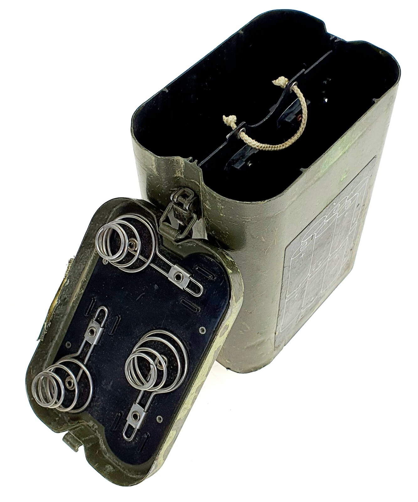 12x R20 D-cell BATTERY CASE CONTAINER HOLDER SEL SEM35 FM RADIO GERMAN ...