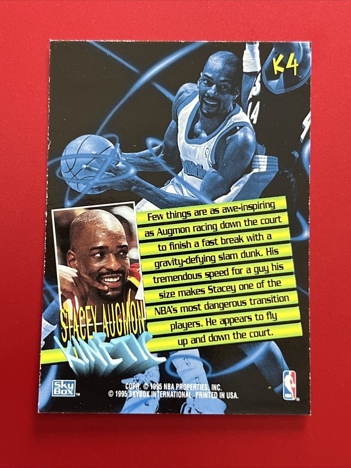 1995-96 Skybox Premium Stacey Augmon Kinetic #K4 Atlanta Hawks ...