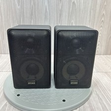 (2) Optimus High Quality Compact 2 way Speakers black PRO-X44AV 40-2080 ...