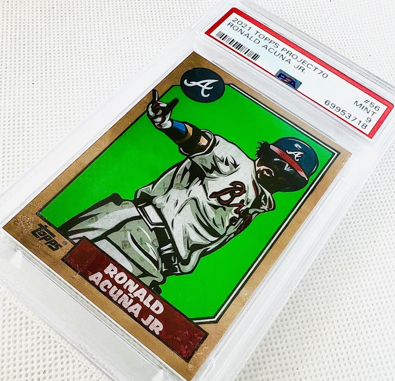 2021 Topps Project 70 Ronald Acuna Jr. By Blake Jamieson #56 PSA 9 🔥 ...