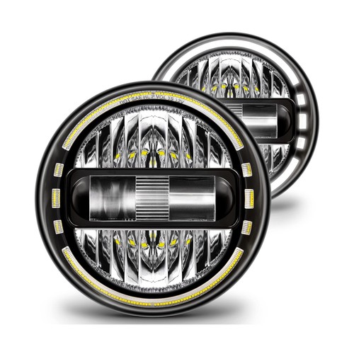 TRUE MODS 7-inch H6024 LED Headlights for Jeep Wrangler JK Unlimited ...