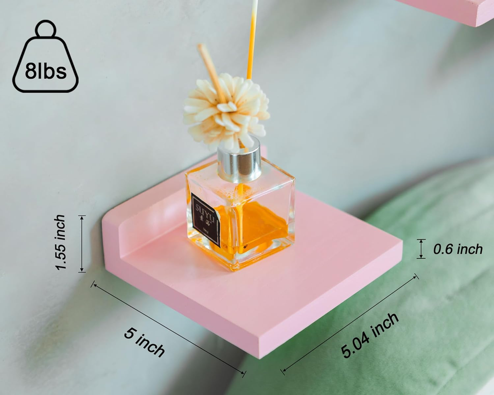 Small Floating Shelves Mini Shelves Hanging Display 5 Inch Wall Shelf ...