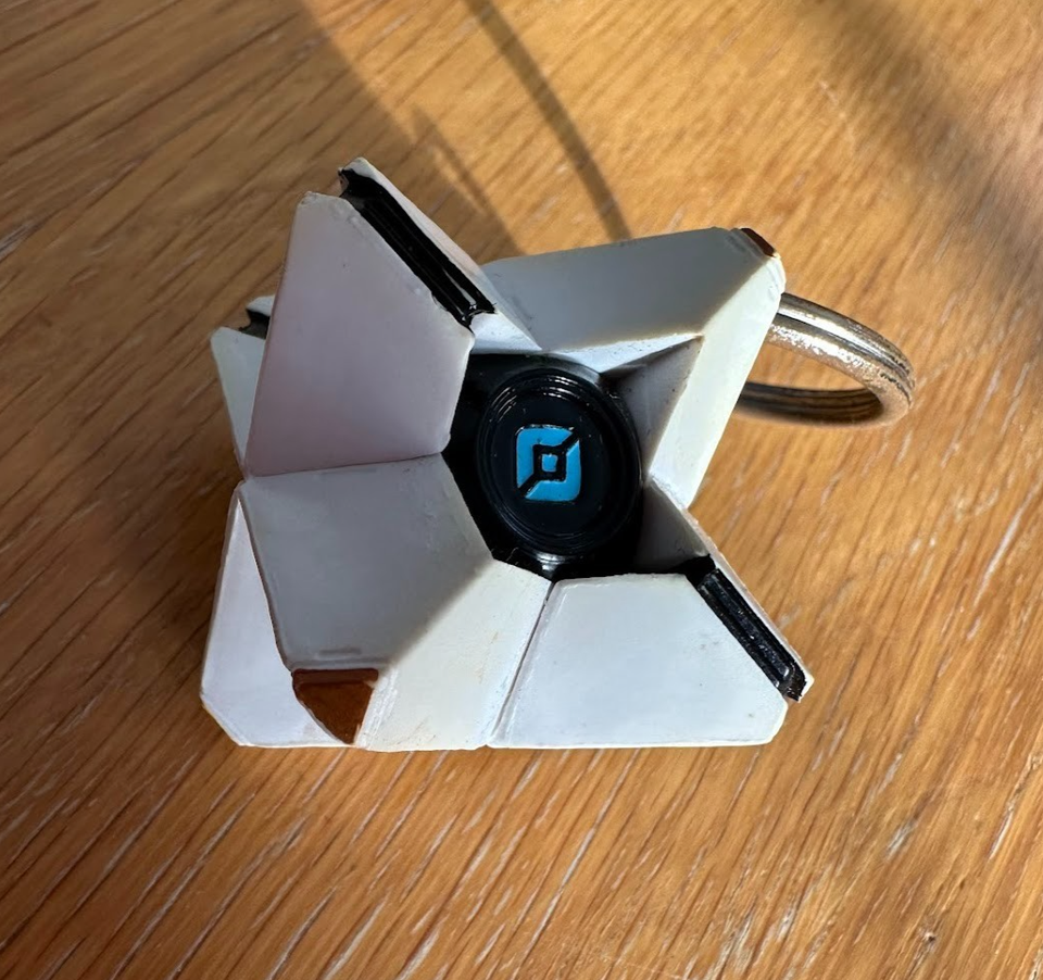 Destiny 3D Keychain White Ghost | eBay