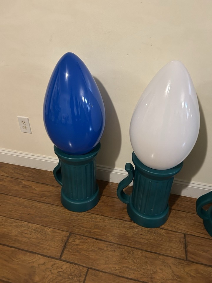 3 ft. Battery Operated LED Jumbo Bulb Holiday Decoration | eBay