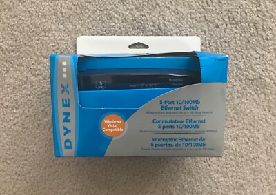 Dynex 5-Port 10/100Mb Ethernet Switch 600603103889| eBay
