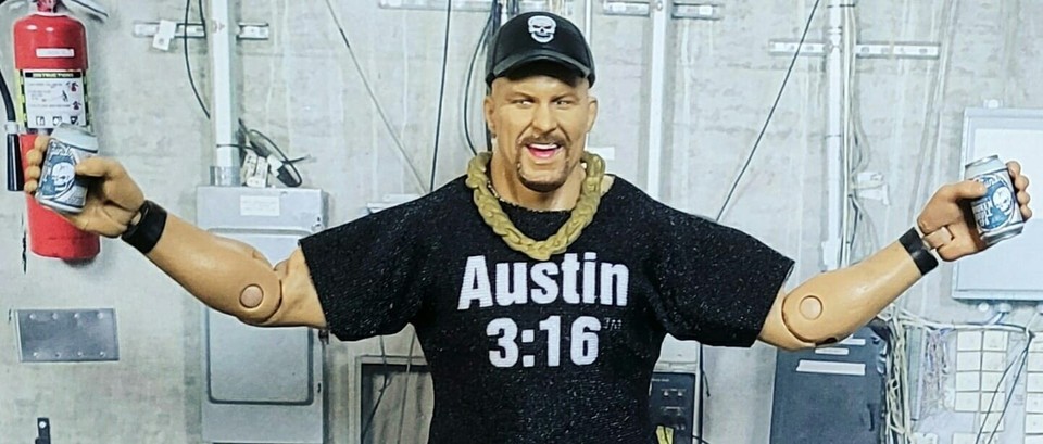 6 Mini Hulk Hogan Real American Beer cans for action figure 1:12 scale ...