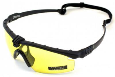 Airsoft Eye Pro Safety Glasses - Nuprol Battle Pro Meets CE EN166 Black ...