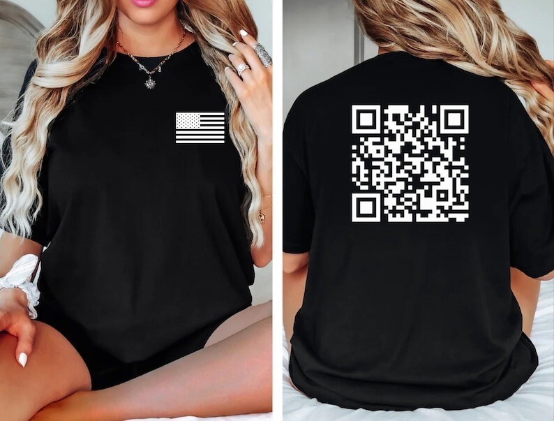 Trump Dance QR Code T-Shirt - Viral YMCA Prank Tee Election 2024 For ...