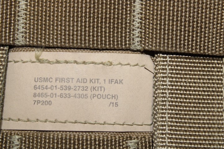 USMC US Military Issue USGI Coyote MOLLE IFAK First Aid Kit Supplies ...