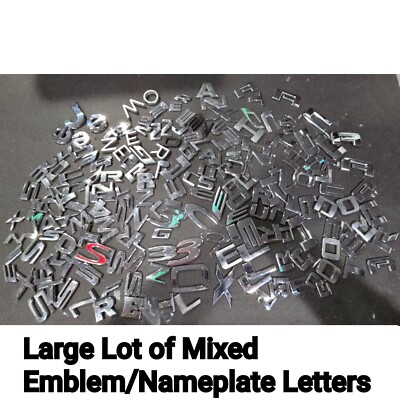 Large Wholesale Lot Used Mixed Vehicle Emblem Nameplate Letters Art ...