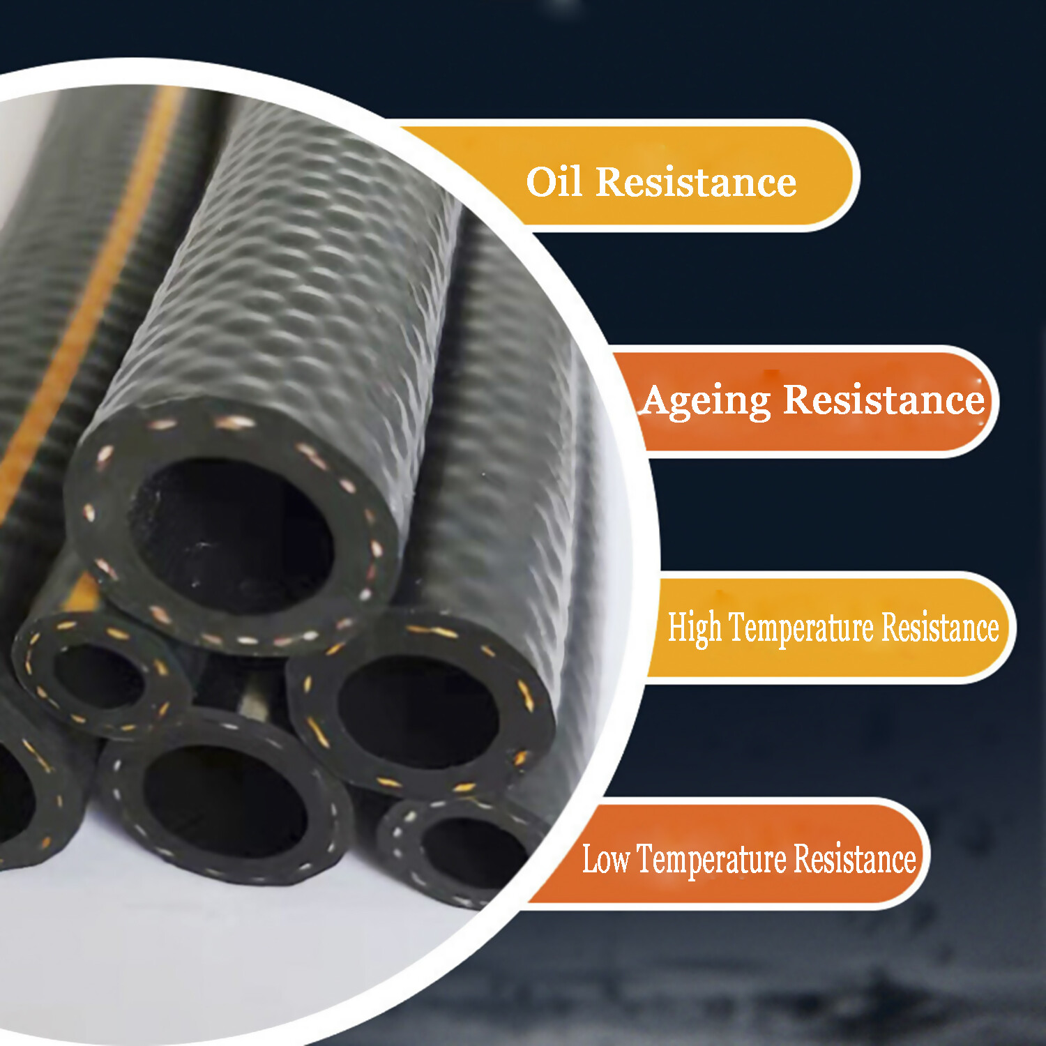 Nitrile Rubber Injection Fuel Hose Flexible Braided Gas Pipe Line | eBay