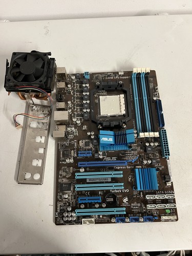 ASUS M4A87TD/USB3 AM3 ATX Motherboard AMD With IO Shield and CPU Cooler ...