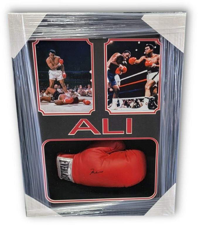 Muhammad Ali Autographed Signed Hand Everlast Boxing Glove Framed JSA