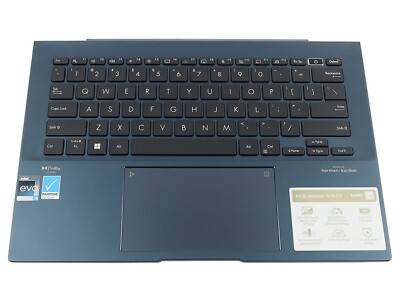 ASUS ZENBOOK 14 OLED Q409 US KEYBOARD PALMREST TOUCHPAD ASSEMBLY ...