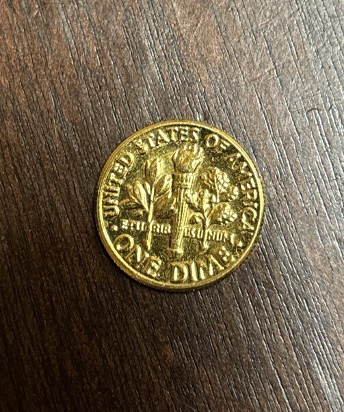 Gold plated dime 1983 | eBay