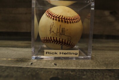 Rick Helling Milwaukee Brewers #32 autographed baseball | eBay