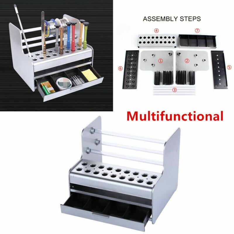 Desktop Tool Box Storage Organizer Rack Screwdriver Tweezer Electronic ...