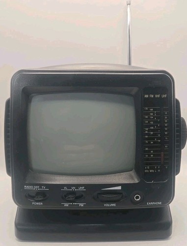 Vintage Spectra 5 Inch Black And White Tv With Radio Brand New. New Old ...