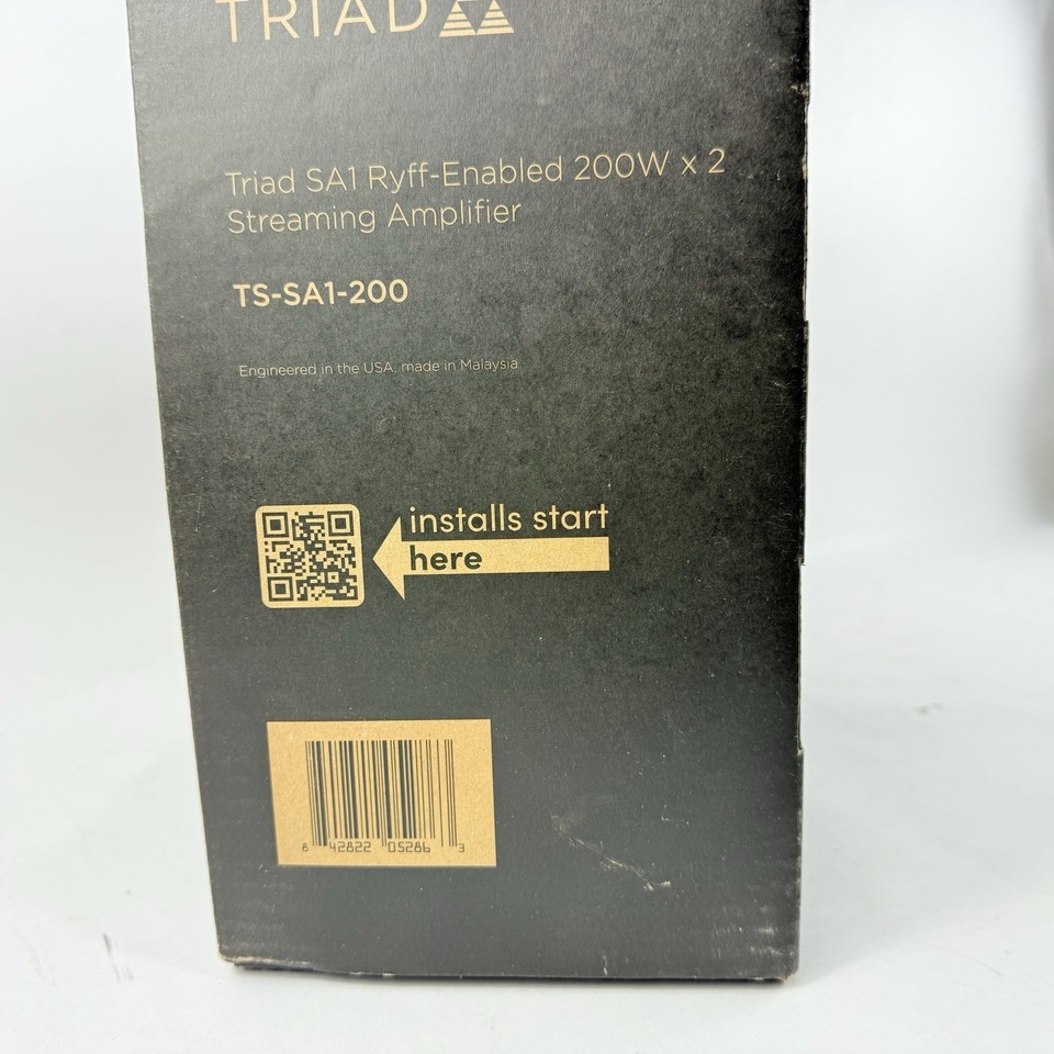Triad SA1 RYFF Enabled 200W x 2 Streaming Amplifier TS-SA1-200 ...
