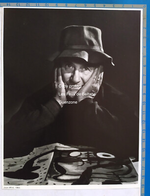 JOAN MIRO in 1965 YOUSUF KARSH photo document cutout | eBay