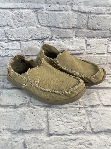 Crocs Santa Cruz 10128 Loafers Frayed Canvas Slip-On Shoes Men's Size 9 ...