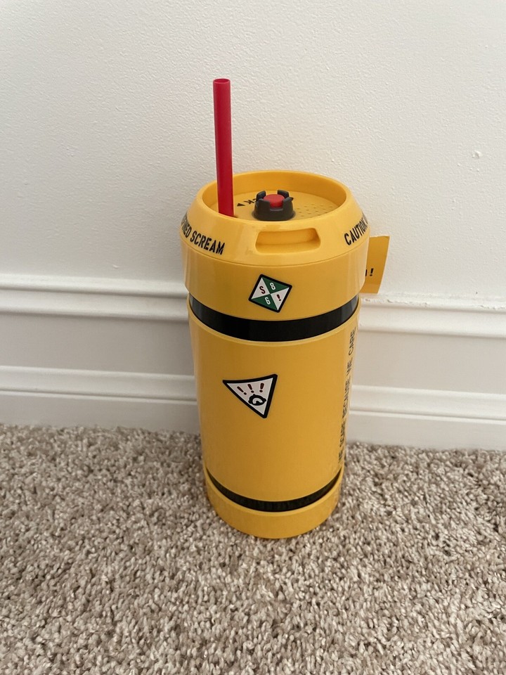 Disney Parks Monsters Inc Scream Canister Water Drink Bottle Sound ...