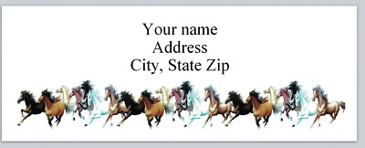30 Return Address Labels Western Country Horses (p 189) | eBay
