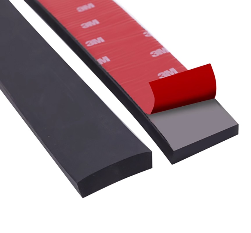 Self Adhesive Rubber Strip Roll Tape Sticky Backed Solid Seal Gasket 1 ...