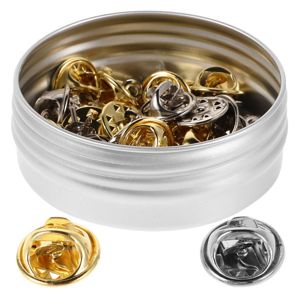 30 Sets Lapel Pin Stopper Pins Backs Enamel Locking Butterfly Clutch ...