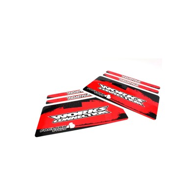 Works Connection Replacement Factory 4 Stand Decal Kit - Red 16-156 | eBay