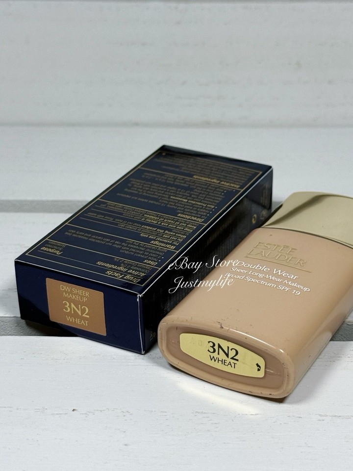 ~3N2 WHEAT ~ Estee Lauder Double Wear Sheer Long-Wear Makeup SPF 19 ...