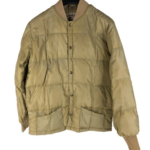 Vintage Cabelas Puffer Bomber Lining Jacket Goose Down Outdoor Men Size ...