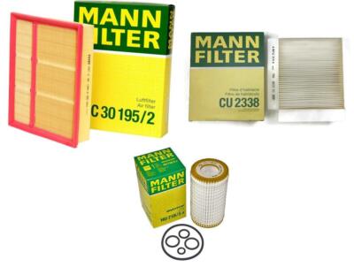 Mann Oil Air Paper Cabin Filter Kit for Mercedes W163 ML320 ML350 ML500 ...