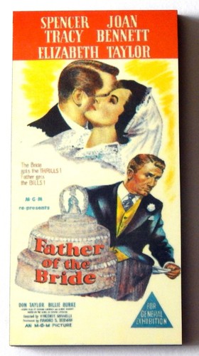 Father of the Bride (1950) FRIDGE MAGNET movie poster (2 x 4 inches ...