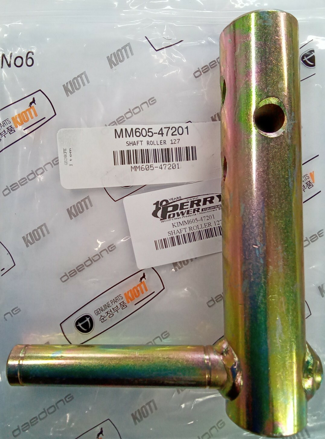 New Genuine OEM KIOTI MM605-47201 127 Roller Shaft for SM2454, SM2460 ...