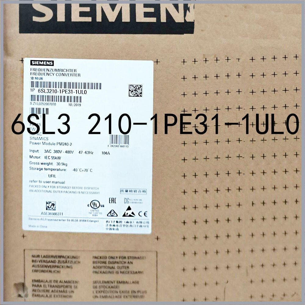 Siemens 1PC New Sealed 6SL3210-1PE31-1UL0 SINAMICS PM240-2 G120 POWER ...