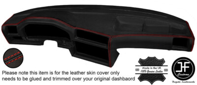 RED STITCH DASHBOARD LEATHER COVER FITS BMW 3 SERIES E30 1981-1992 ...