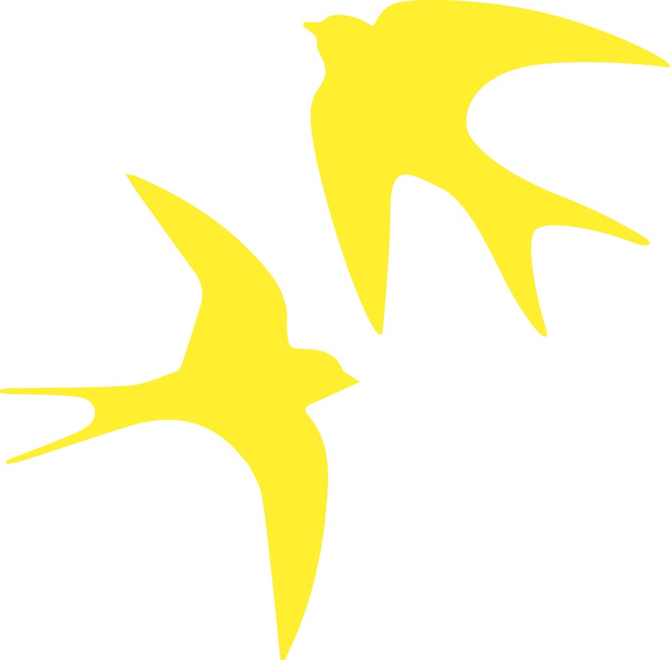 Window Wall Vehicle Display Swallow Bird Silhouette Decal Vinyl Sticker ...