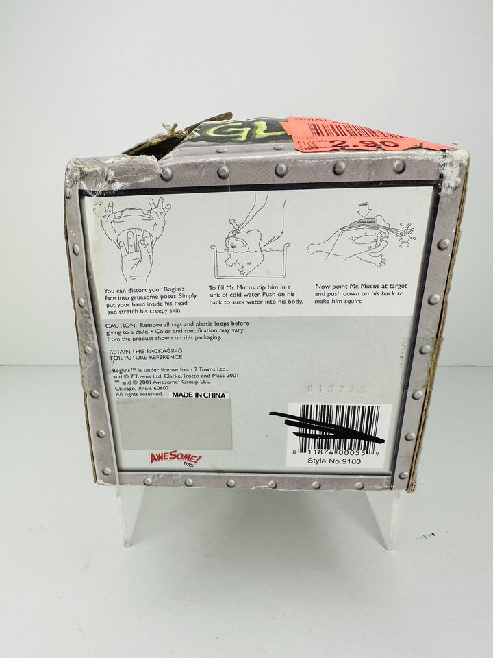 Vintage Action Boglins Mr Mucus In Box Gross Out Monster Toy | eBay