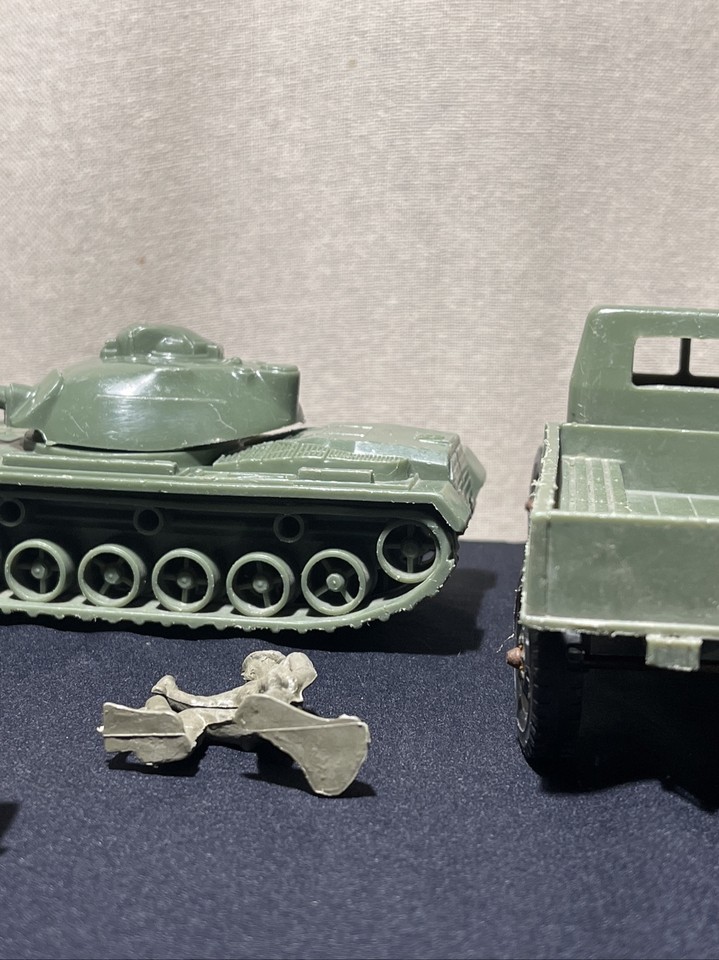 VTG Tim Mee Green Plastic Tank Army Military Vehicles Toys Lot | eBay