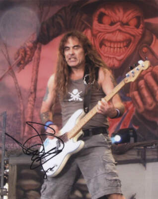 STEVE HARRIS - Iron Maiden GENUINE SIGNED AUTOGRAPH | eBay