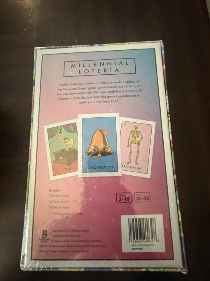 Millennial Loteria Card Game The New Generation Mexican Bingo NEW | eBay