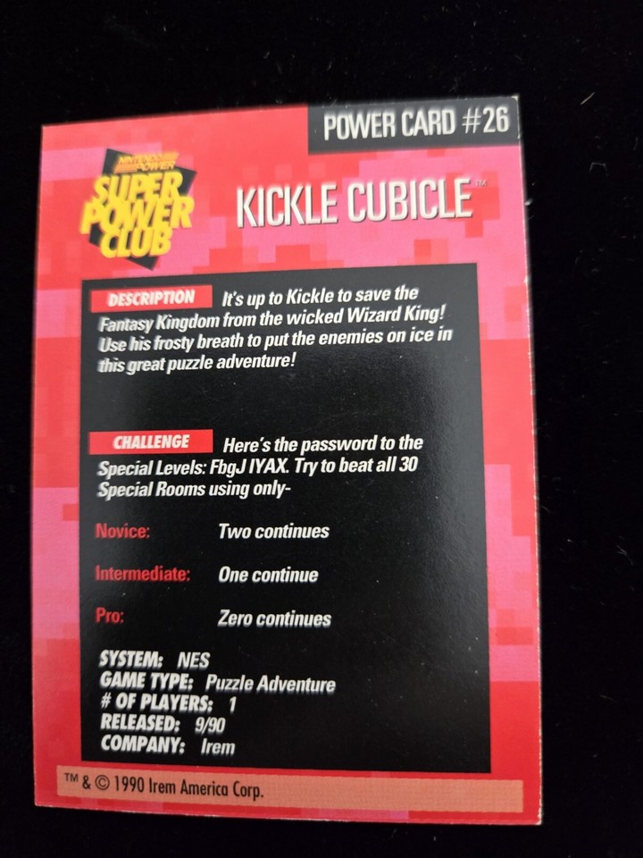 COLLECTORS EDITION Nintendo Power Super Power Club Magazine Mail In Gold Card 26 | eBay